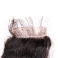 China Drouble Weft 4x4 Lace Closure Peruvian Hair Weave Lace Closure Deep Texture for sale