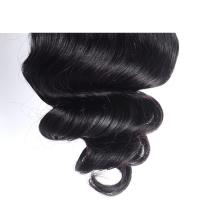 China Natural 4x4 Lace Closure Hair Extensions No Animal Loose Wave Closure for sale