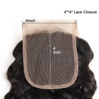 China Peruvian Human Hair Closures With A Natural Part , Remy Hair Lace Closure for sale