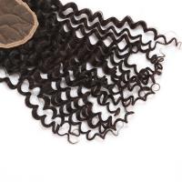 China Brazilian Virgin Hair Curly Texture Top Lace Closure 4