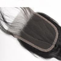 China Unprocessed 4x4 Lace Closure No Tangling Straight Lace Top Closure for sale