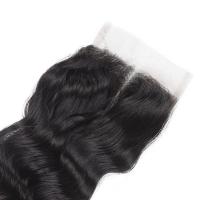 China 100% Unprocessed Hair Closure Pieces Brazilian Loose Wave Closure Real Hair for sale