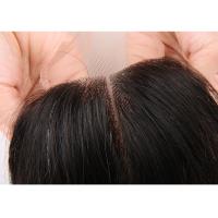 China Natural Looking Brazilian Hair Closure With Natural Part 130% Standard Density for sale