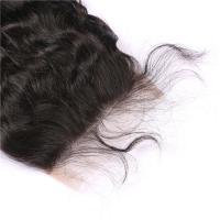 China Non Remy Hair Virgin 4x4 Lace Closure Medium Length With 10′′-20′′ Inch for sale