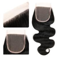 China High Quality Indian Body Wave Lace  Closure 4x4 Size Middle Part 7A+ Grade for sale
