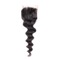 China 4x4 Lace Closure Indian Loose Wave Closure With Front Baby Hair 10