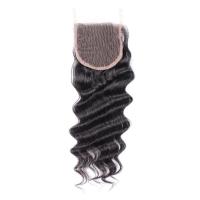 China 4x4 Lace Closure Indian Loose Wave Closure With Front Baby Hair 10