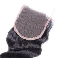 China 4x4 Lace Closure Indian Loose Wave Closure With Front Baby Hair 10