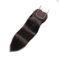 China Natural Color Virgin Indian Straight Lace Closure With Hair Bundles Looks Natural With Skin for sale