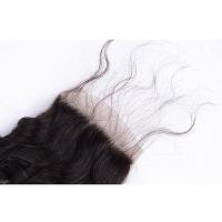 China Top Grade Human Hair Extension Lace Closure 4x4 Any Parting Indian Water Wave Closure for sale