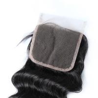 China Malaysian Hair 100% Virgin Deep Wave Closure 4x4 Lace Closure No Shedding No Tangle for sale