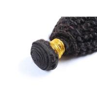 China Deep Curly Brazilian Human Hair Bundles Natural Black Color Free Sample No Tangle for sale