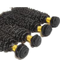 China Soft Smooth Unprocessed Long Natural Curly Hair , Brazilian Human Virgin Hair Weft for sale