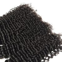 China Soft Smooth Unprocessed Long Natural Curly Hair , Brazilian Human Virgin Hair Weft for sale