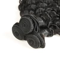 China Deep Wave Hair Extension Brazilian Hair Weave Bundles With 1B Natural Color for sale