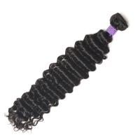 China Deep Wave Brazilian Hair Bundles , Unprocessed Brazilian Curly Hair Bundles  for sale