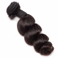 China Loose Wave Curly Human Hair Weave Bundles Silk Soft With Thick Full Ends for sale