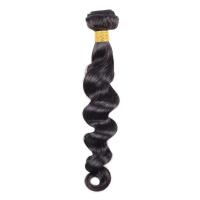 China Brazilian Virgin Loose Wave Hair , Tangle Free Virgin Brazilian Remy Hair Bundles  for sale