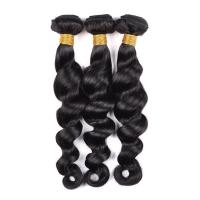 China Brazilian Virgin Loose Wave Hair , Tangle Free Virgin Brazilian Remy Hair Bundles  for sale