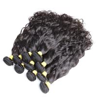 China Natural Wave Brazilian Human Hair Bundles For Black Women Long Hair / Shedding Free for sale