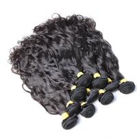 China Natural Wave Brazilian Human Hair Bundles For Black Women Long Hair / Shedding Free for sale