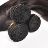 China 1B Color Raw Brazilian Human Hair Bundles Extensions With Thick Bottom for sale