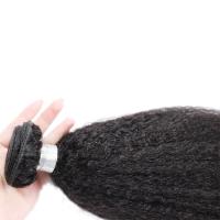 China Kinky Straight 8A Grade Virgin Human Hair Bundles No Smell Hair Extension Natural Black for sale