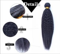 China Kinky Straight Malaysian Brazilian Human Hair Bundles 100% Unprocessed for sale