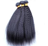 China Kinky Straight Malaysian Brazilian Human Hair Bundles 100% Unprocessed for sale