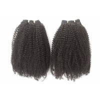 China Afro Kinky Curly Hair Peruvian Virgin Human Hair Bundles Full Density No Lice No Tangle for sale