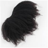 China High Quality Virgin Hair Material Good Sewing Weave Afro Kinky Curly Peruvian Virgin Hair Bundles for sale