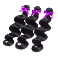 China Double Weft 100% Virgin Human Hair Bundles Unprocessed Peruvian Body Wave Hair for sale