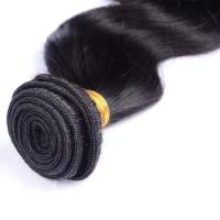 China 1B Color Peruvian Human Hair Bundles Machine Double Weft Tangle Free for sale