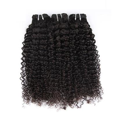 China Natural Color Peruvian Body Wave Hair Bundles Curly Dancing And Soft 10