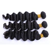 China Unprocessed Peruvian Virgin Hair Deep Wave Peruvian Curly Hair Extensions No Chemical for sale