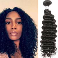 China Pretty Soft Deep Peruvian Hair Weave Bundles Double Machine Weft Single Drawn Hair for sale