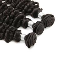 China Pretty Soft Deep Peruvian Hair Weave Bundles Double Machine Weft Single Drawn Hair for sale