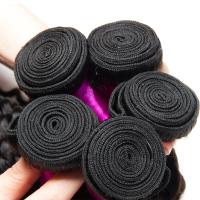 China Pretty Soft Deep Peruvian Hair Weave Bundles Double Machine Weft Single Drawn Hair for sale