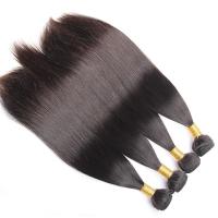 China Silky Smooth Peruvian Straight Hair Bundles Weft 300 Gram With Lace Closure for sale