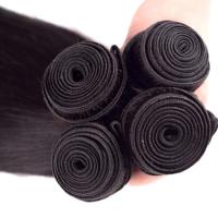 China Double Machine Weft Virgin Human Hair Bundles Long Straight Hair Extensions For Thin Hair for sale
