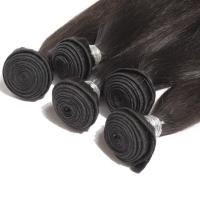 China Straight Virgin Human Hair Bundles Peruvian Hair Extension Full Cuticle No Acid for sale