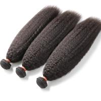 China Yaki Kinky Curly Hair Bundles Women 100 Human Hair Extensions Non Chemical for sale