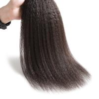 China Yaki Kinky Curly Hair Bundles Women 100 Human Hair Extensions Non Chemical for sale