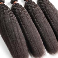 China Yaki Kinky Curly Hair Bundles Women 100 Human Hair Extensions Non Chemical for sale
