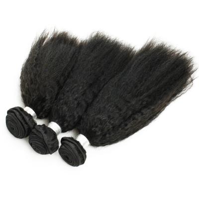 China Grade 8A Peruvian Human Hair Bundles Extension Kinky Virgin Hair Straight for sale