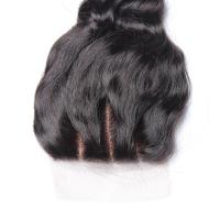 China Natural Wave Real 4x4 Silk Base Closure Grade 6A For Black Women for sale