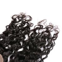 China Brazilian 4x4 Silk Base Closure Water Wave Silk Base Lace Frontal Closure for sale