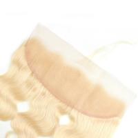 China Body Wave 613 Blonde Lace Closure Grade 7A Blonde Human Hair Closure for sale
