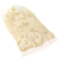 China Ear To Ear 13x4 Lace Closure Blonde Hair Straight Virgin Hair Natural Color for sale