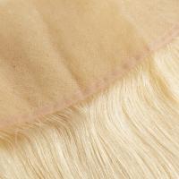 China Ear To Ear 13x4 Lace Closure Blonde Hair Straight Virgin Hair Natural Color for sale